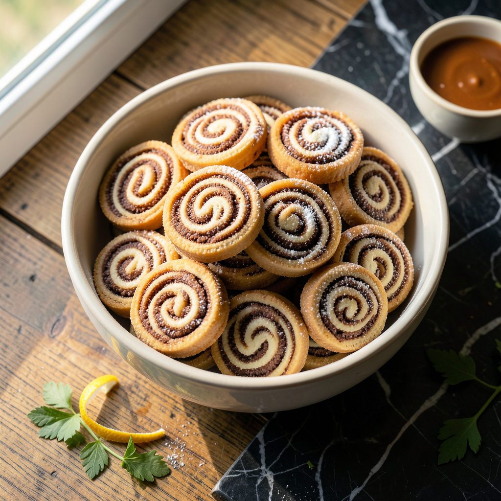 Maurice Lenell's Pinwheel Cookies Recipe: Swirled Chocolate Perfection ...